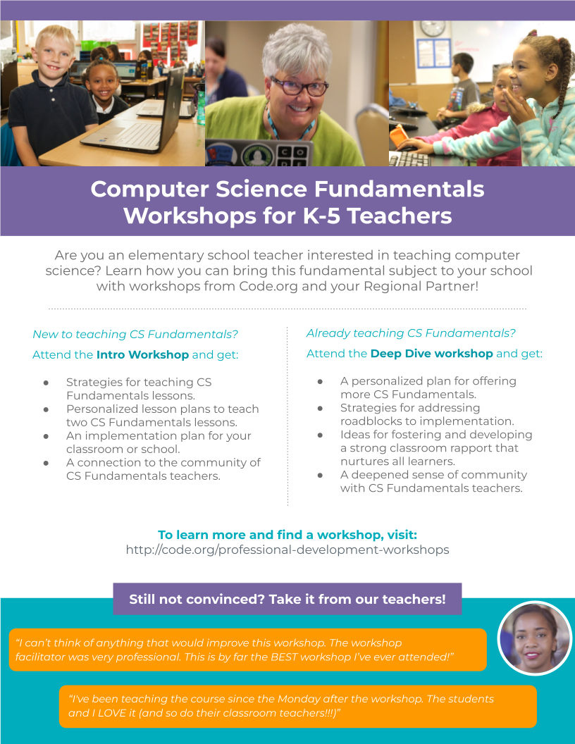 Code.org CS Fundamentals Workshop - October | CSTA Arizona Code.org CS Fundamentals Workshop - October | CSTA Arizona